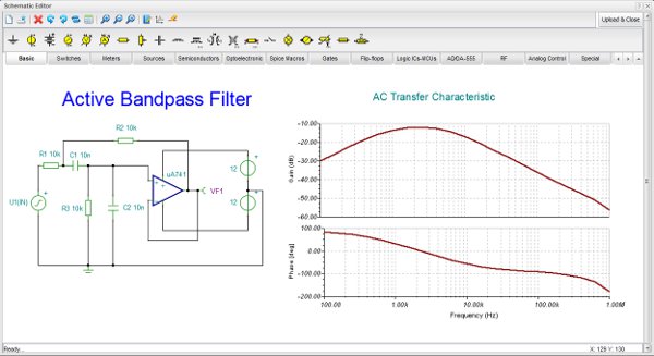 Schematic Editor in TINA